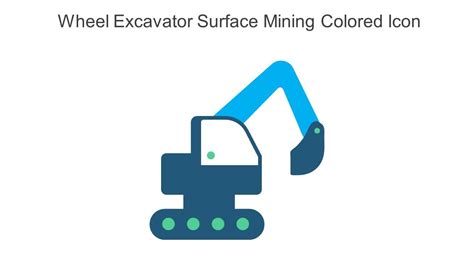 Wheel Excavator Surface Mining Colored Icon In Powerpoint Pptx Png And Editable Eps Format Ppt
