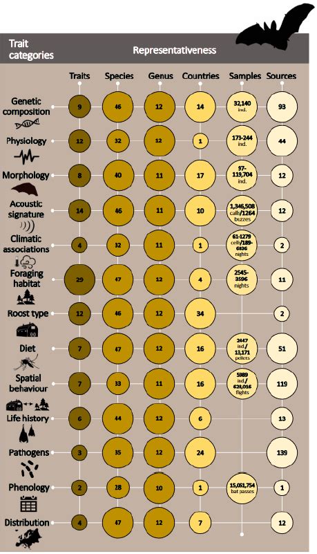 A Species Level Trait Dataset Of Bats In Europe And Beyond
