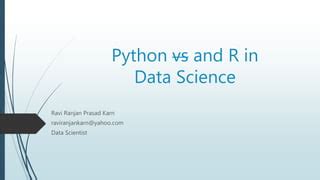 Python And R In Data Science PPT