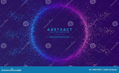 Dynamic Abstract Liquid Flow Particles Background Shining Abstract