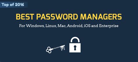 Top 10 Best Password Manager 2016 — For Windows Linux Mac Android Ios And Enterprise