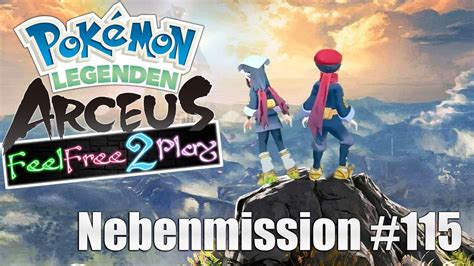 Nebenmission 115 Bollterus Solokämpferpfad Pokémon Legenden
