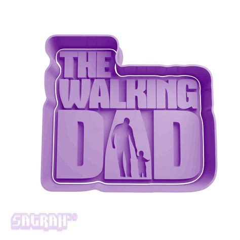 The Walking Dad Cookie Cutter Satrah 3d