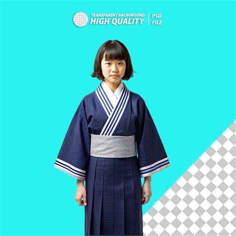 Premium Psd School Unifrom Yukata Png