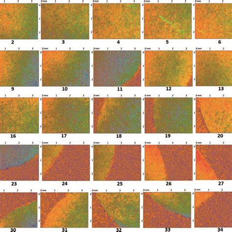 2d Surface Texture Images 135 Of The Matrix Tablet Surface At Time