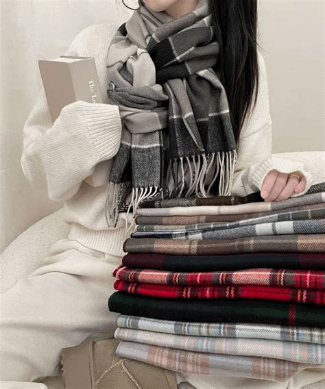 [14종모음 국내제작]체크롱머플러목도리 에이블리