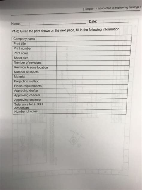 Solved [chapter 1 Introduction To Engineering Drawings J