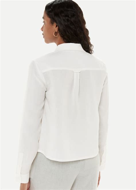 White Cloe Seam Detail Shirt Whistles