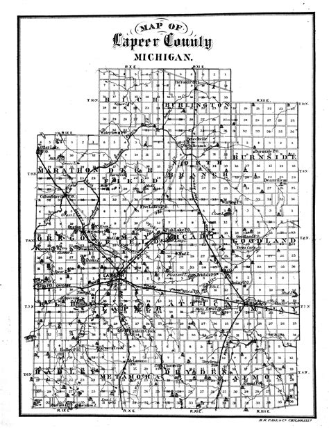 Maps Atlases And Directories Of Lapeer County Mi