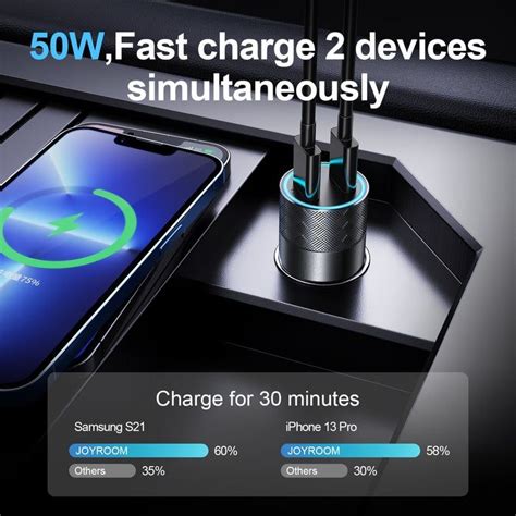 JOYROOM JR CL Type C W Dual Port PD Car Charger JOYROOM BANGLADESH