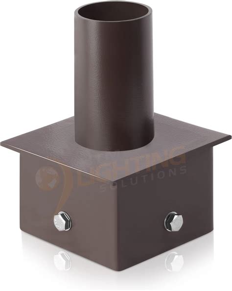 Tenon Adapter For 5 Inch Od Square Pole Mount With 2 3 8 Vertical