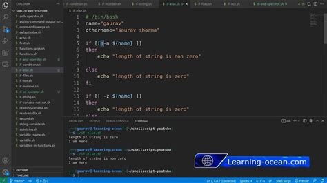 Shell Script Tutorials 33 If Else In Shellscript If Else Syntax In Shellscript Youtube