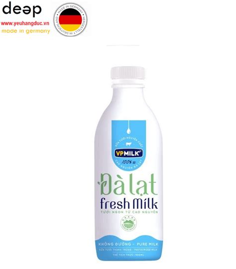 Sữa tươi tiệt trùng không đường Đà Lạt 450ml DEEP23 yeuhangduc