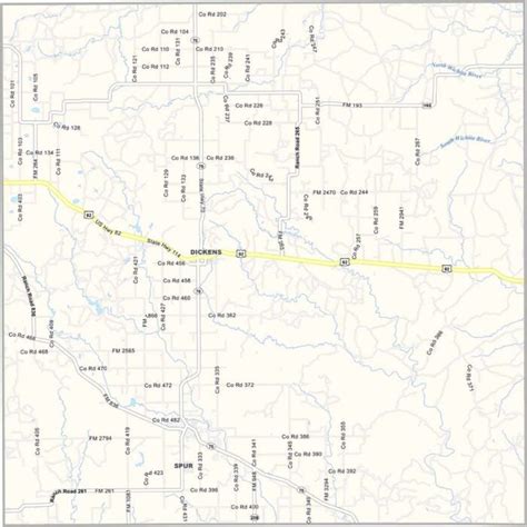 Dickens County Map Texas Us County Maps