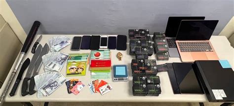 黑幫雙北設虛擬貨幣實體店詐騙 警起獲證物圖 中央通訊社 Line Today