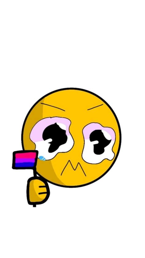 Cursed Emoji Bisexual Pride Flag