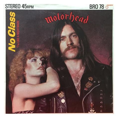 Motörhead No Class Uk Bronze 7 1978 Motorhead Noclass Lemmy