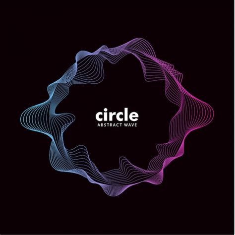 Premium Vector Trendy Abstract Cirlce Wave Sound Effect