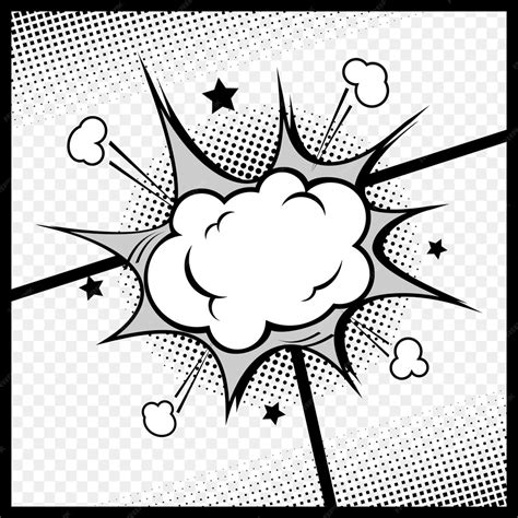 Premium Vector Comic Book Black And White Vector Art