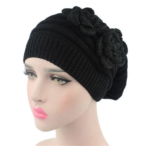 Buy Womens Winter Hats Ladies Knitting Cancer Hat