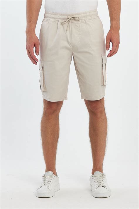TheSeason Erkek Kargo Cepli Beli Lastikli Comfort Fit Pamuklu Esnek Bej Şort Fiyatı Yorumları