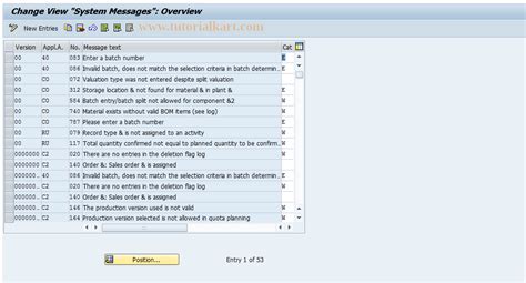 OPJB SAP Tcode Specify System Messages OPJB SAP Tcode Specify System Messages