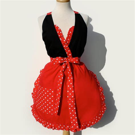 Polka Dot Apron Etsy