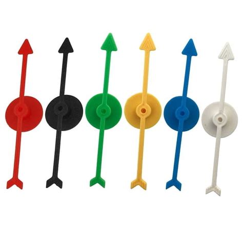 Gzcw 6pcs Large Arrow Spinner With Suction Cup Heavy Duty Plastic