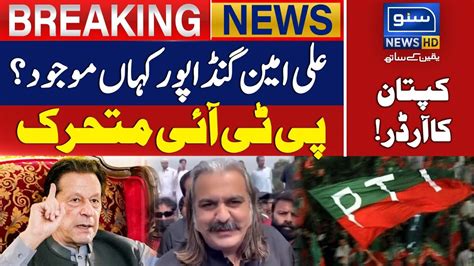 Ali Amin Gandapur At Peshawar Pti In Action Breaking News