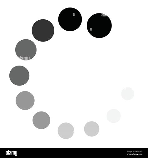 Loading Icon Vector Symbol Or Sign Set Collection In Black And White