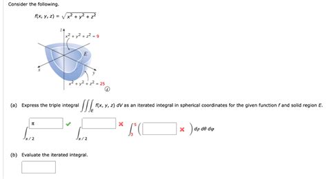 Solved Consider The Following Fx Y Z X2 Y2 Z2 X2