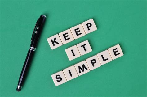 Premium Photo Square Letters With Text Keep It Simple Top View