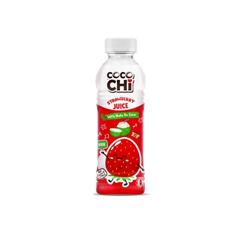 Vn Cocochi Strawberry Juice With Nata De Coco 24x320ml Herman Kuijper