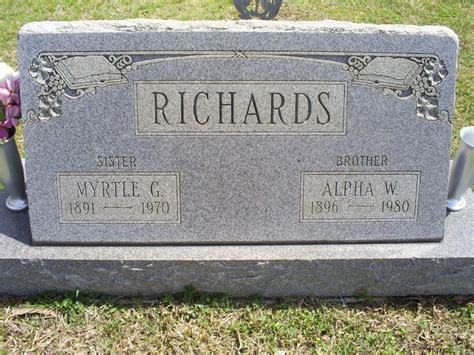 Alpha Wesley Richards 1896 1980 Find A Grave Memorial