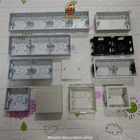 Home Wall Cover Base Pvc Box For Switch Socket Plug Socket Boxes Nut Box Plastic Electric