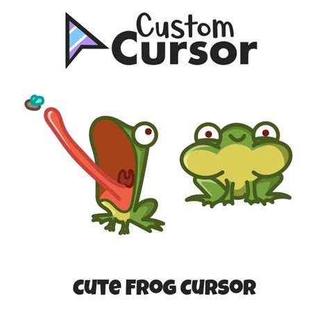 A Frog And A Frog Sitting Next To Each Other With The Words Custom Cussonr