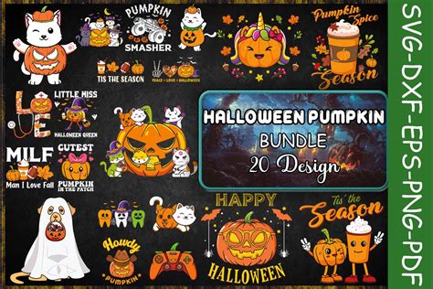 Halloween Pumpkin Bundle Graphic by Turtle Rabbit · Creative Fabrica