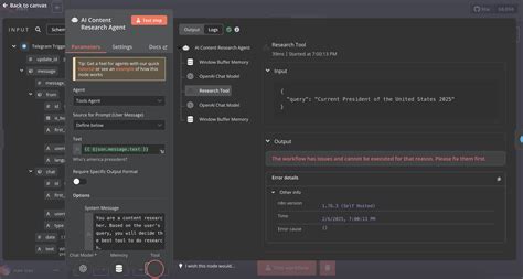 Getting An Error On Using Call N8n Workflow Tool Questions N8n Community