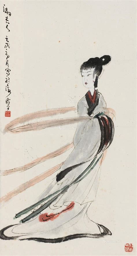 刘济平 1982年作 湘夫人图2016年秋拍卖会上海泓盛拍品价格图片拍卖专场拍卖会预展拍卖会结果卓克拍卖频道