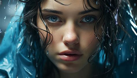 Mujer Adulta Joven Con Cabello Casta O Mirando A La C Mara Sensualmente Generada Por Ia Foto