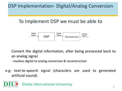 Introduction To Digital Signal Processing Dsp