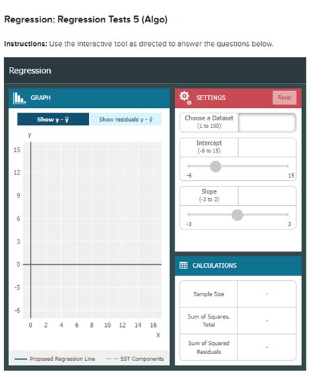 Regression Regression Tests 5 Algo Instructions