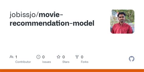Github Jobissjo Movie Recommendation Model