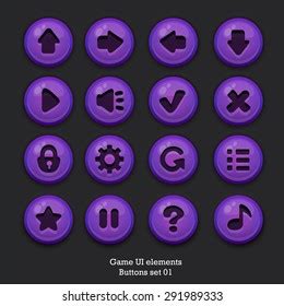 Set Collection Game Ui Elements Stock Illustration Shutterstock