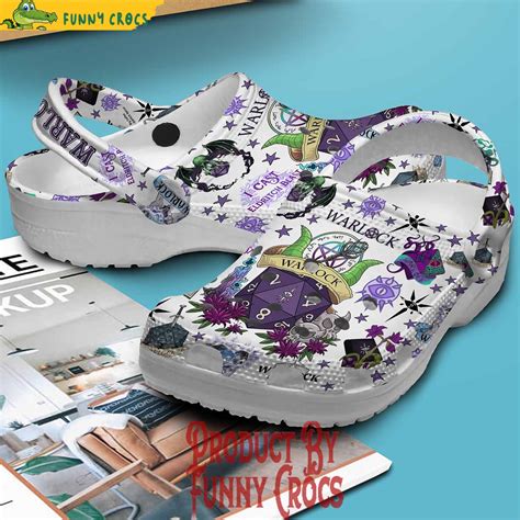 Dungeons And Dragons Warlock White Crocs Shoes Discover Comfort And