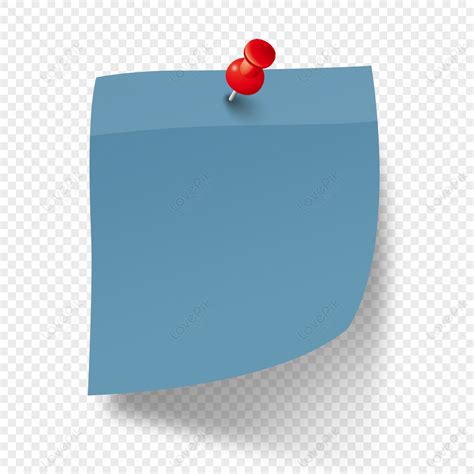 블루 장식 만화 일러스트 플랫 노트 메모 메모지 포스트잇게시하다클립 아트 Png 일러스트 무료 다운로드 Lovepik