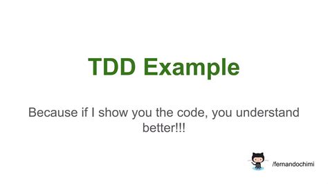 Tdd Presentation Ppt