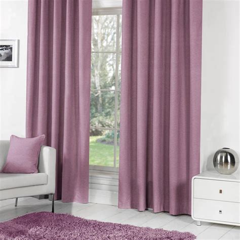 Готова штора декорін з мікровелюру 150x240 Cm 1 шт Рожевий з бузковим на тасьмі купити онлайн