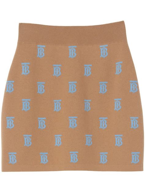 Burberry Tb Wool Mini Skirt Burberry