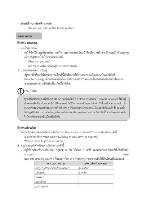 แผนการจัดการเรียนรู้ภาษาอังกฤษพื้นฐาน ม 6 ภาคเรียนที่ 2 Natthawut